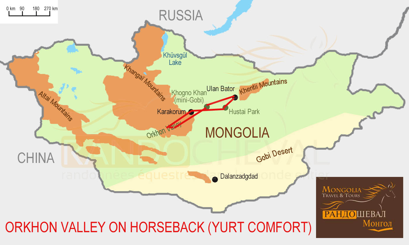 Horse riding tour in Mongolia - "Yurt comfort" Orkhon Valley horseback ...